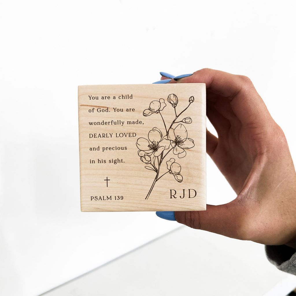 Personalized Religious Psalm Mini Keepsake Box – Grainwell