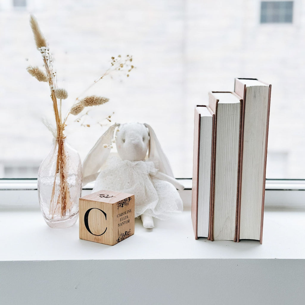 Personalized Baby Stats Block – Grainwell