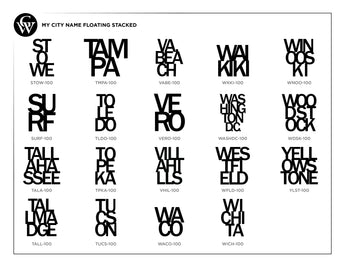 City Name Floating Stacked – Grainwell