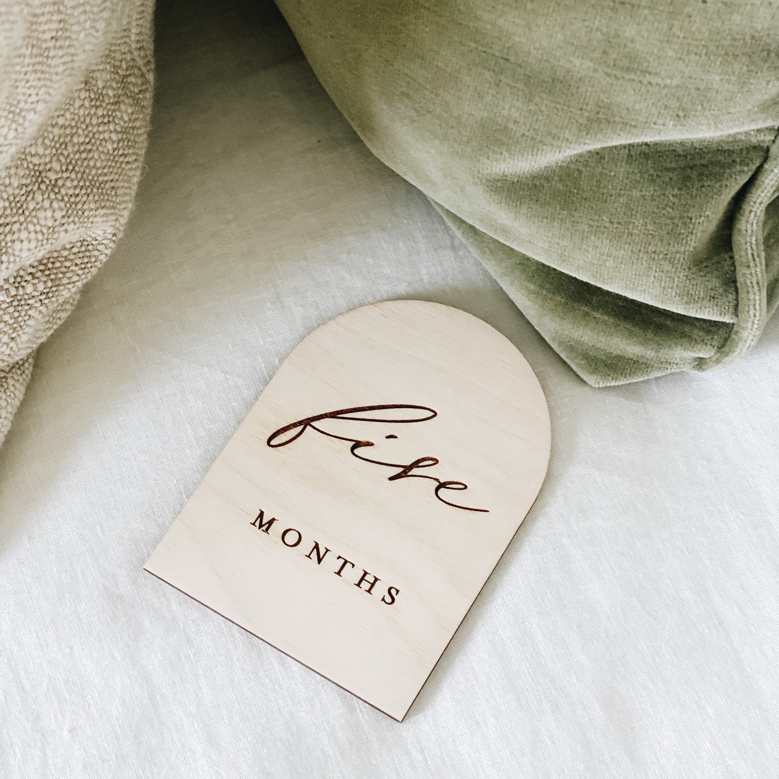 Arched Wood Milestone Plaques – Grainwell